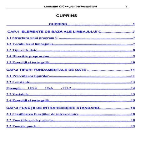 Limbajul c c pentru incepatori | PDF