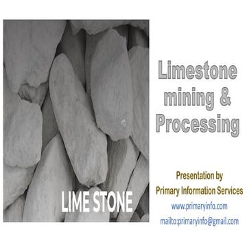 Limestone mining & processing | PDF