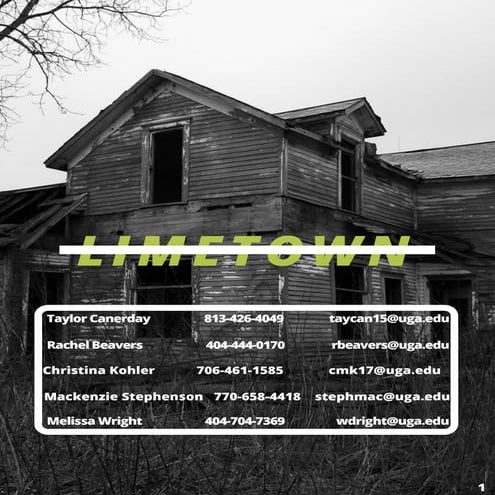'Limetown' Treatment, Bible, and Look Book | PDF