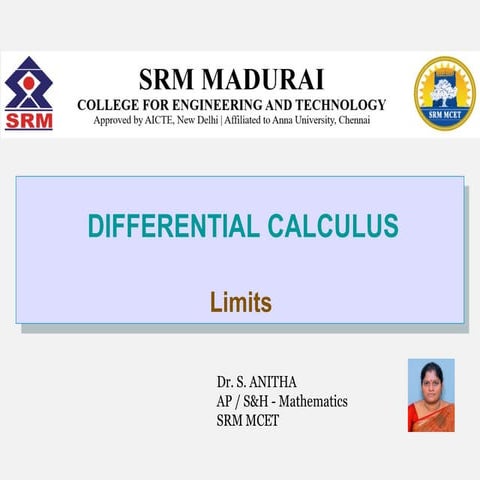 Limits-Differential calculus-Examples-PPT | PPTX