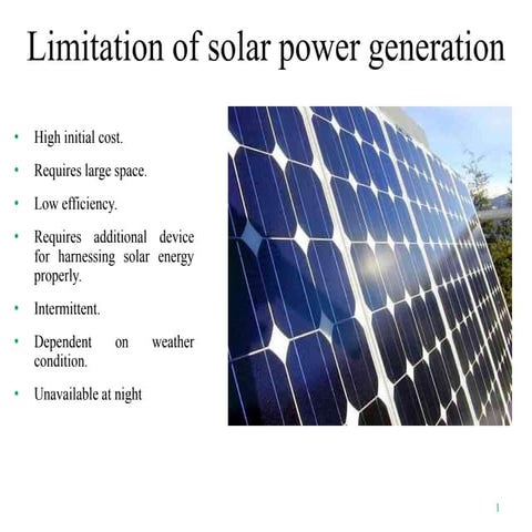 Limitation of solar power generation.pptx