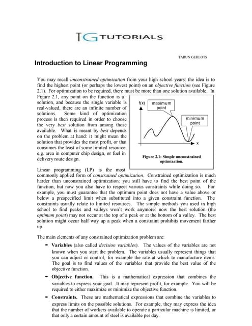 Canonical form and Standard form of LPP | PPTX