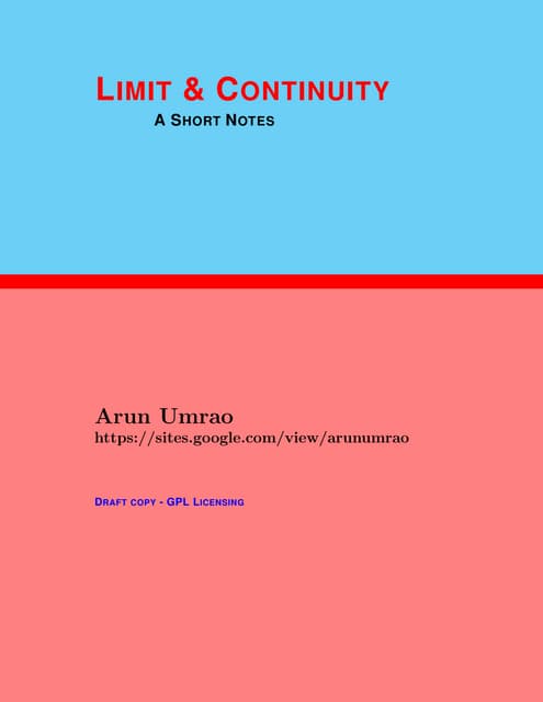 Limits and continuity powerpoint | PPT