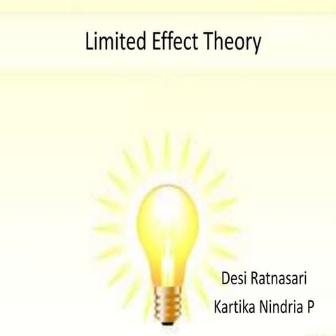 Limited Effect Theory | PPTX