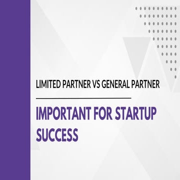 Limited Partner vs General Partner | PDF