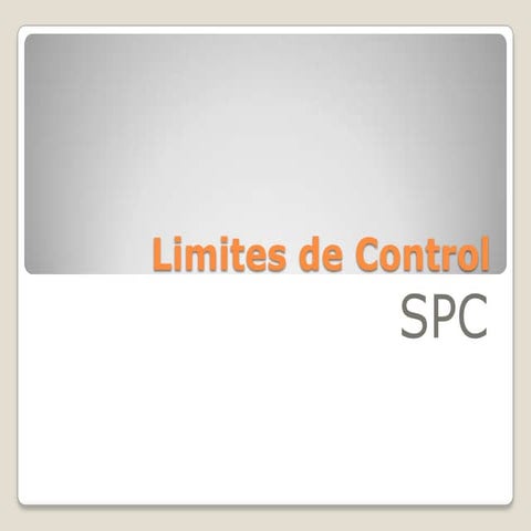 Limites de control para gráficos xr xs | PPTX