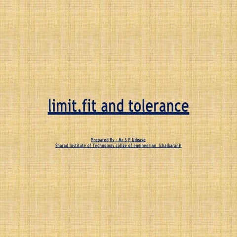 limit fit tolerance-SPU.pptx