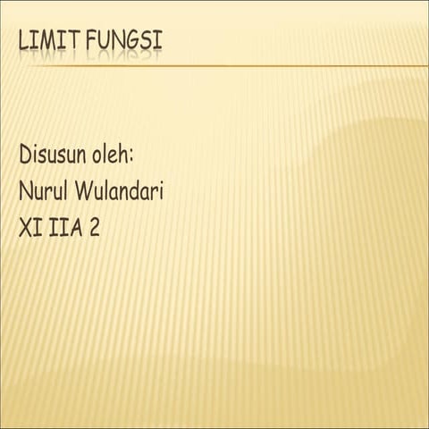 Limit fungsi | PPT