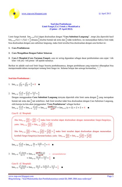 Soal dan pembahasan ujian nasional matematika smp 2013 paket 1 | PDF