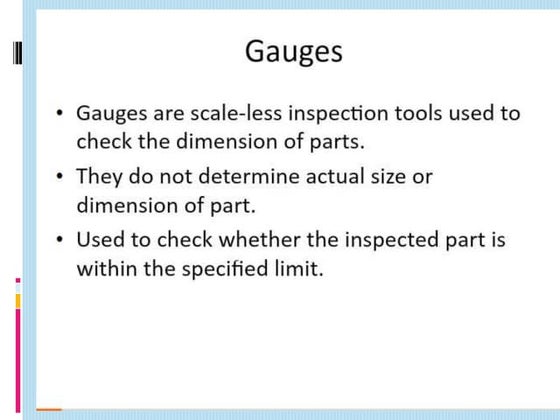 Types of gauges | PPTX