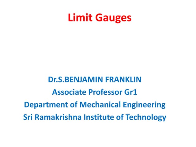 Types of gauges | PPTX