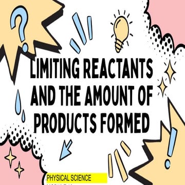 Limiting reactants Module 10.powerpointxxxxx | PPT