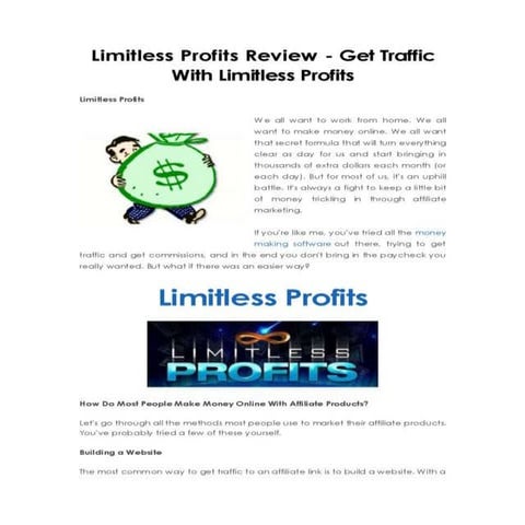 Limitless profits | PPTX