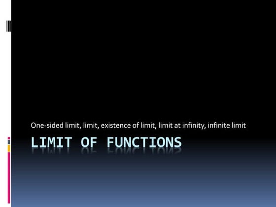 Limits | PPT | Physics | Science