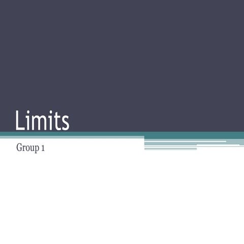 Limits | PPT