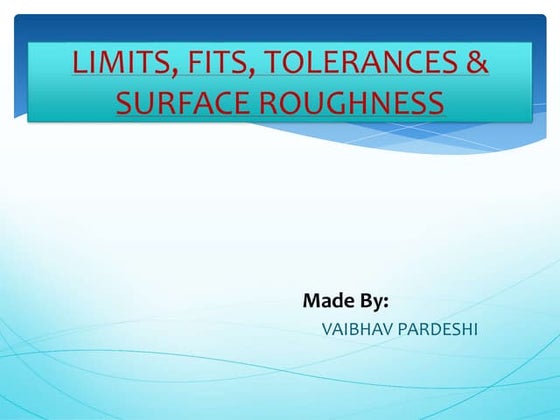 types of tolerances, examples and definition .ppt