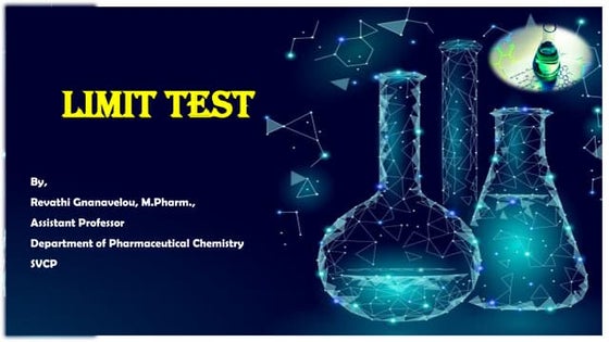 Limit test for heavy metals | PPTX
