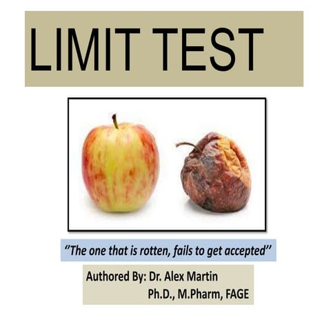 Limit test (B.Pharm, PCI Syllabus) | PPTX