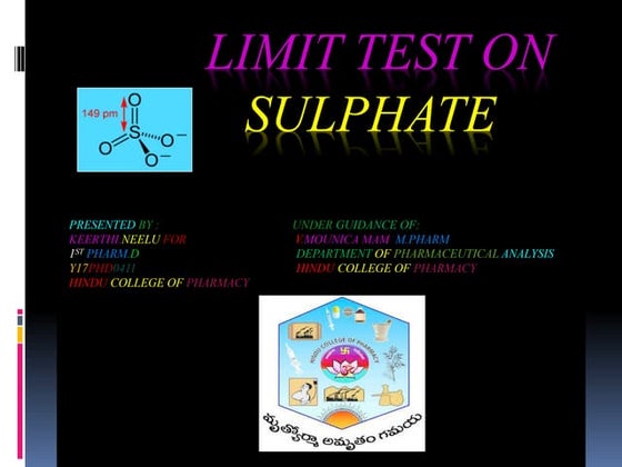 Limit Tests ppt | PPTX