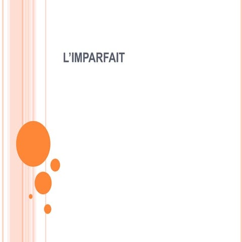 L'imparfait | PPT