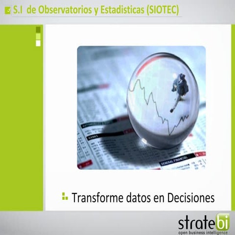 Aplicación Estadisticas y Observatorios Analytics | PPT