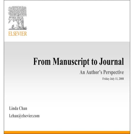 From manuscript to journal | PPT