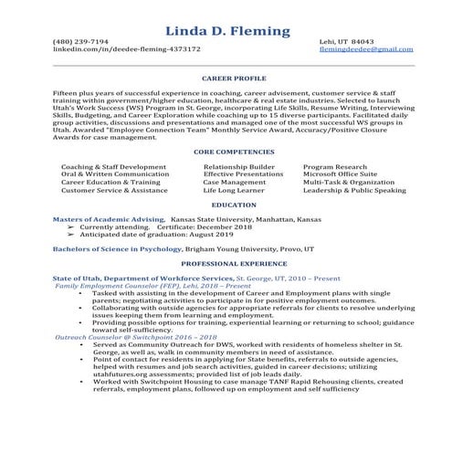 DeeDee Fleming Resume | PDF | Business | Business and Finance