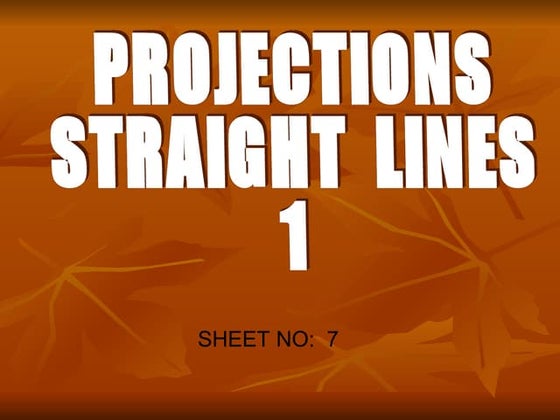 Engineering Graphics - Projection of points and lines | PPT | 3-D ...