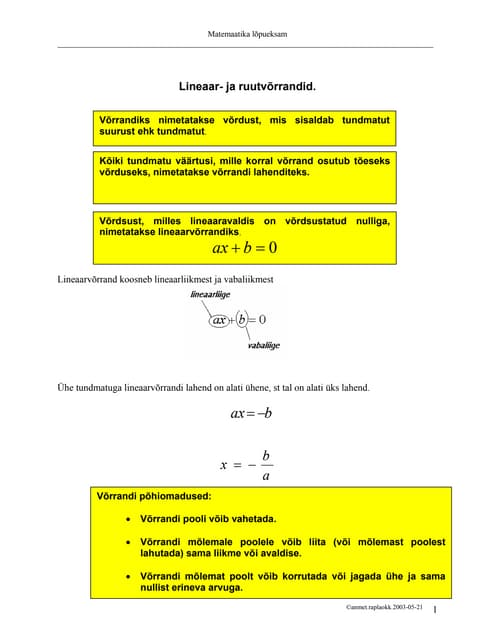 Eksponent- ja logaritmfunktsioon | PPT