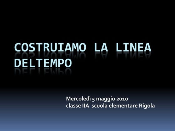 costruzione della linea del tempo | PPTX