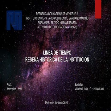 Linea de tiempo IUPSM | PPT