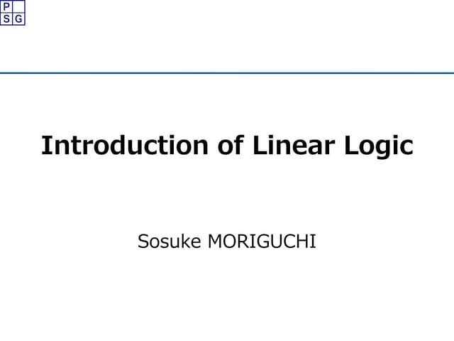 Linear Logic And Linear Lisp Ppt 9346