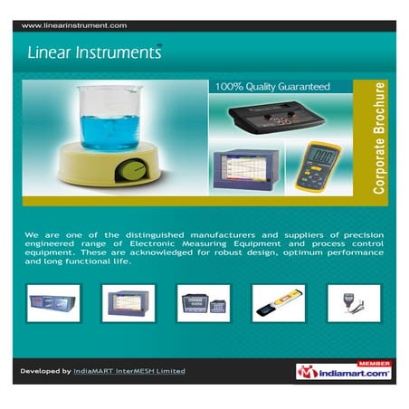 Linear Instruments, Chennai, Table Top PH Meter | PDF