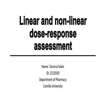 Linear and non-linear dose-response assessment.pptx