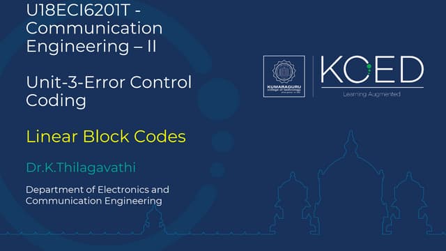 Linear Block Codepdf 0841