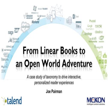 From Linear Books to an Open World Adventure: A case study of taxonomy ...