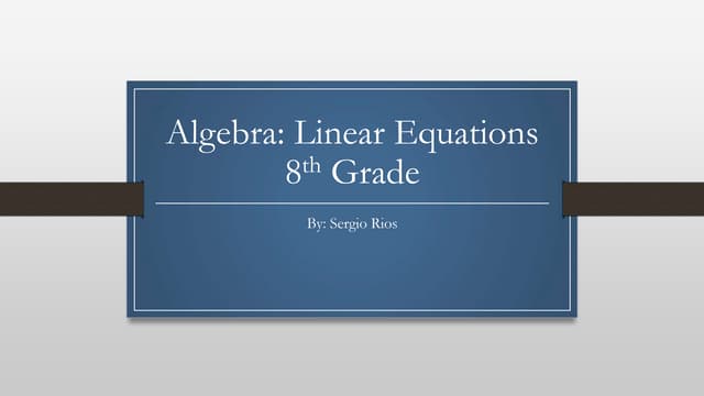 Lecture 5 (solving simultaneous equations) | PPTX