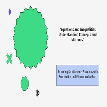 Linear Equations With One Variable Education Presentation In White