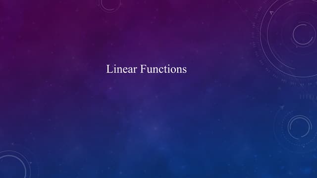 3 2 Linear Functions Grade 8 Ppt And Materials Pptx