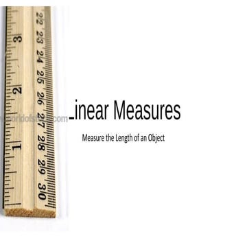 Linear measures | ODP