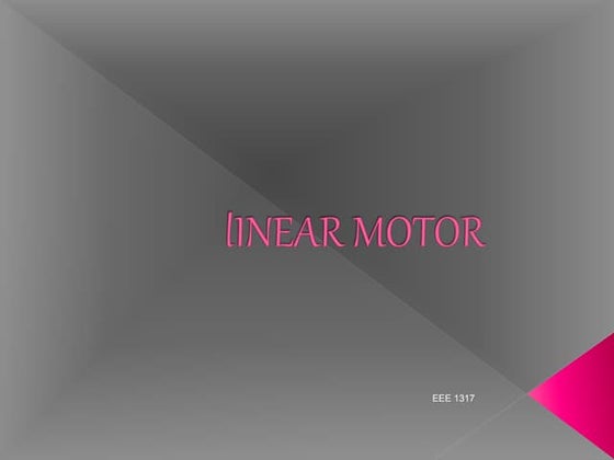 Linear inductor motor modified | PPT