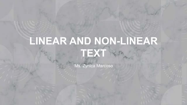 LESSON 9-LINEAR AND NON-LINEAR TEXTS.pptx