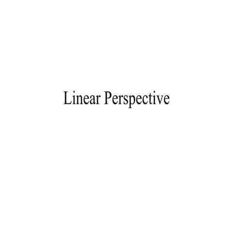 Linear perspective | PPTX