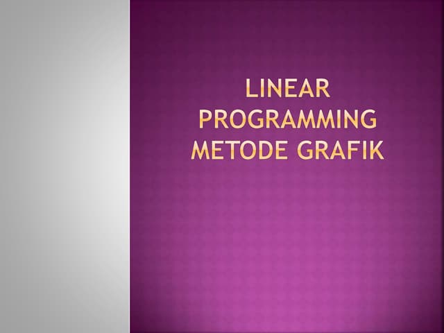 Linear Programmingpptx
