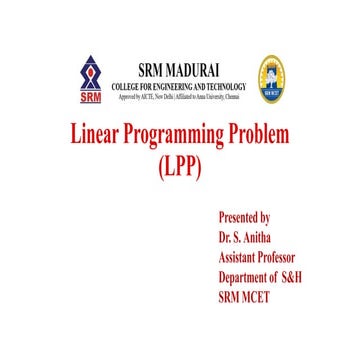 Linear ProgrammingProblem.pptx- SA-MMMMM | PPTX