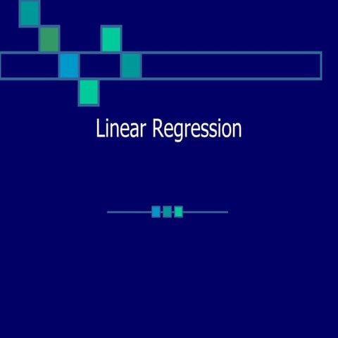 Linear regression | PPT