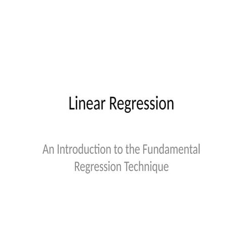 Linear_Regression_Presentation.pptxhfakhk | PPT