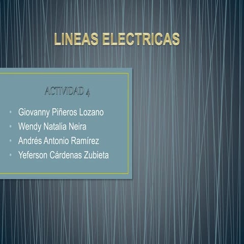 Lineas electricas | PPTX