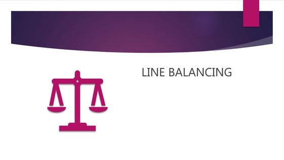 Line balancing | PPT