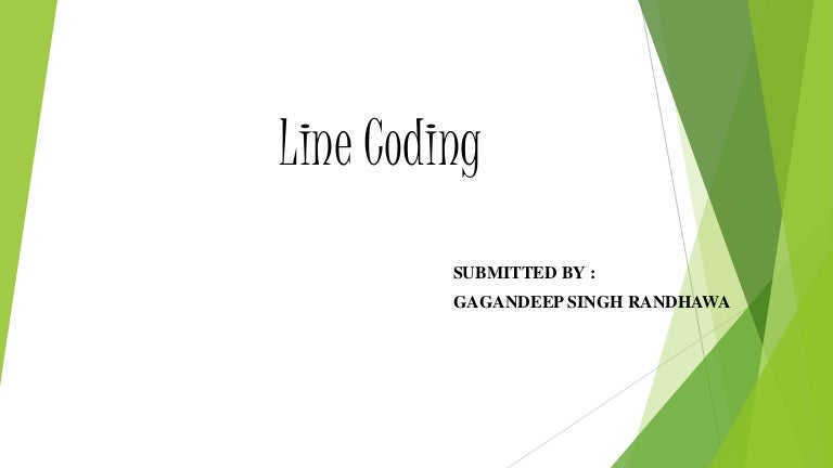Line coding